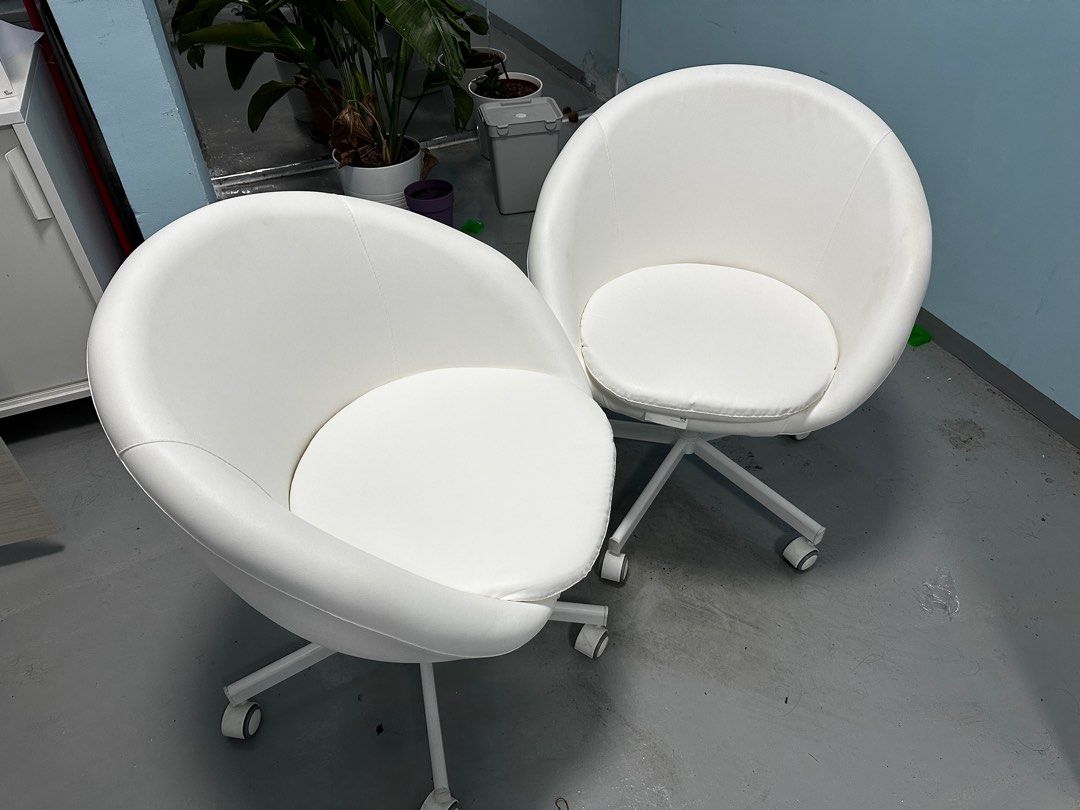 IKEA Skruvsta Swivel Chair Spinny Chair Revolving Chair - Ysane White ...