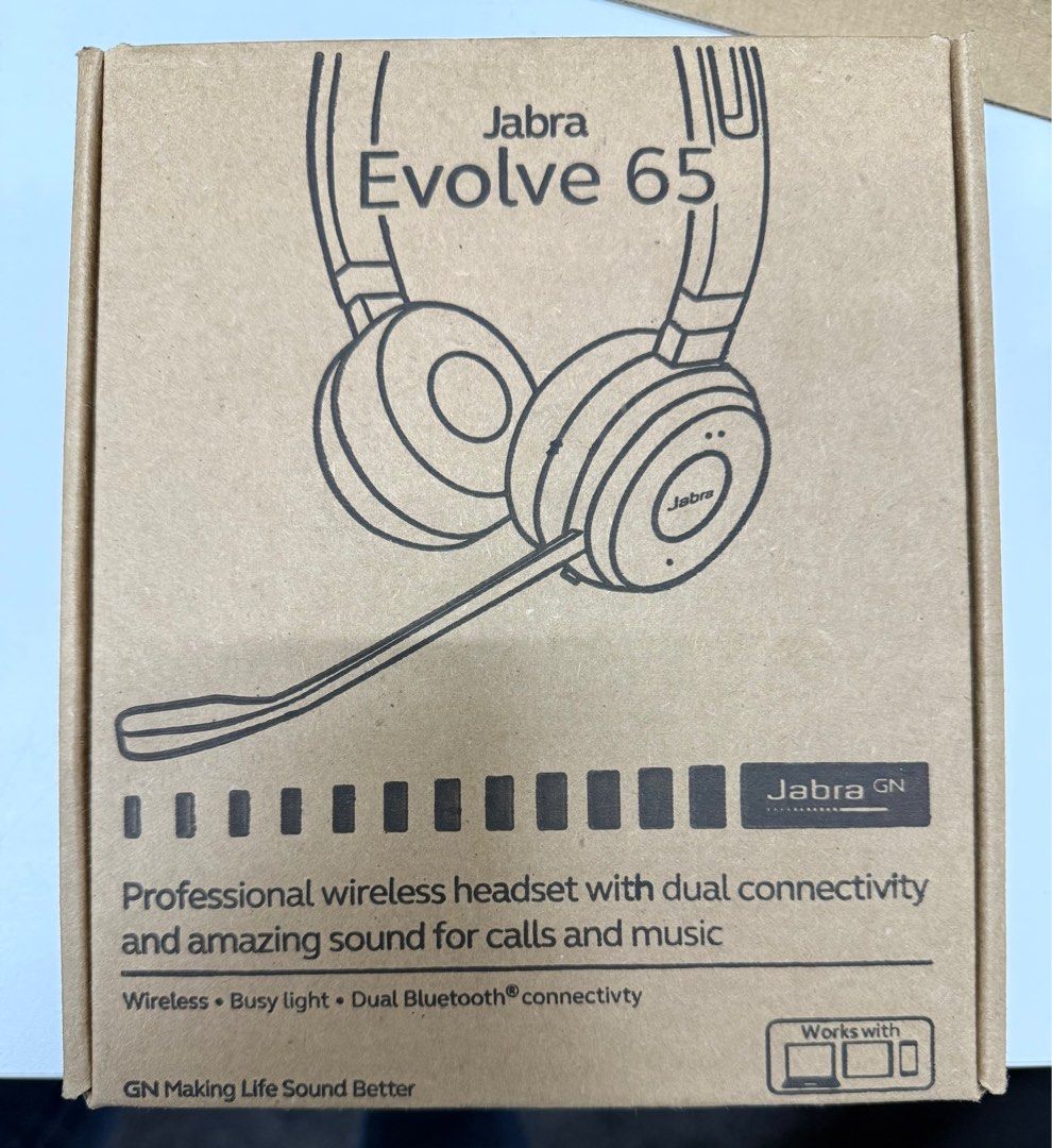 Jabra Evolve 65 SE Stereo ( Brand New ), Audio, Headphones & Headsets ...