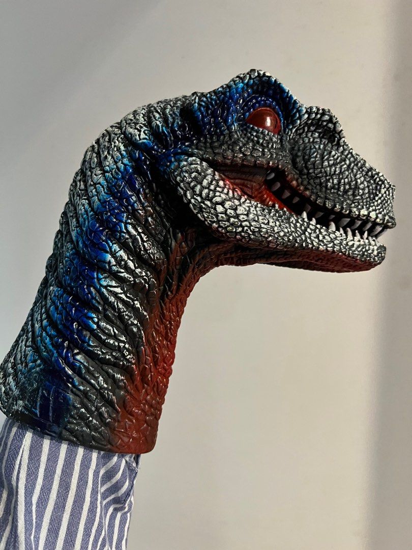 Kids Vinyl Rubber Animal Head Hand Puppet Model Dinosaur, Hobbies ...