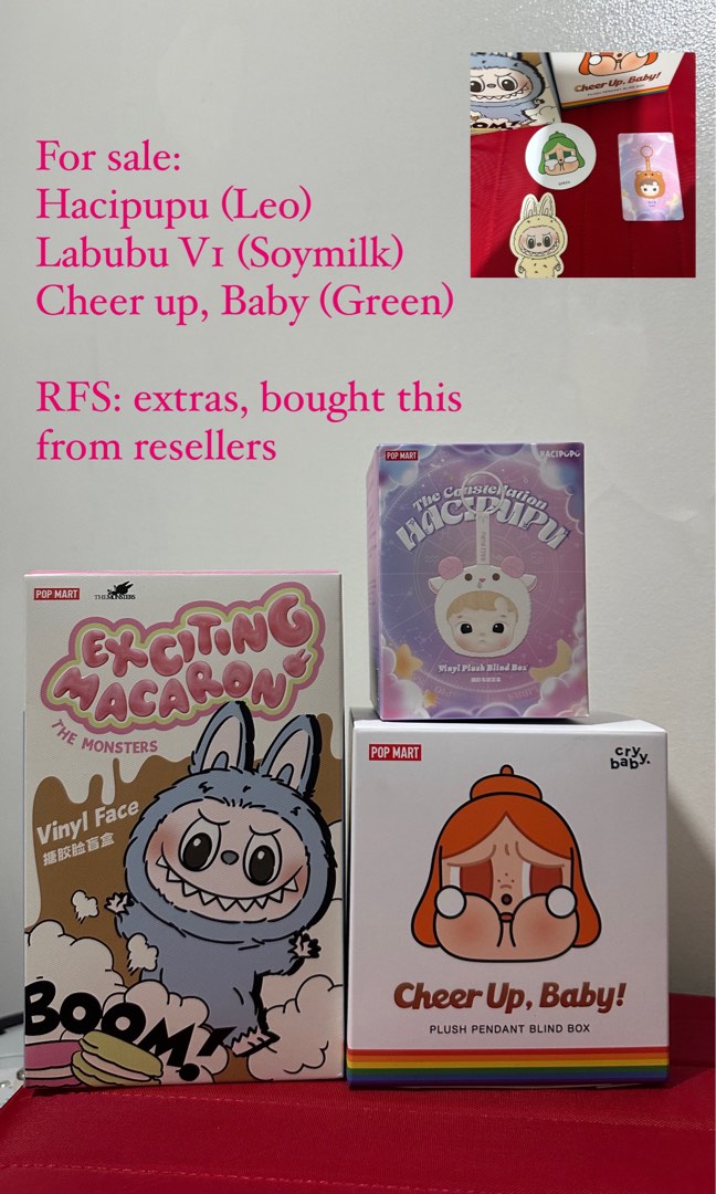 Labubu Hacipupu Cheer up baby, Hobbies & Toys, Toys & Games on Carousell