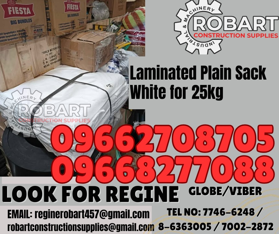 Laminated Plain Sack White for 25kg, Commercial & Industrial ...