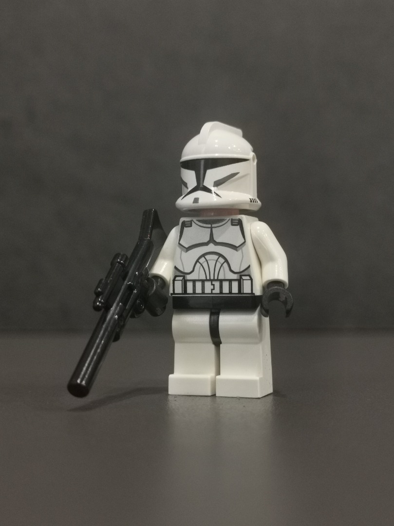 LEGO STAR WARS SW0201: Clone Trooper (Phase 1) Minifigure - Large Eyes, Hobbies & Toys, Toys ...