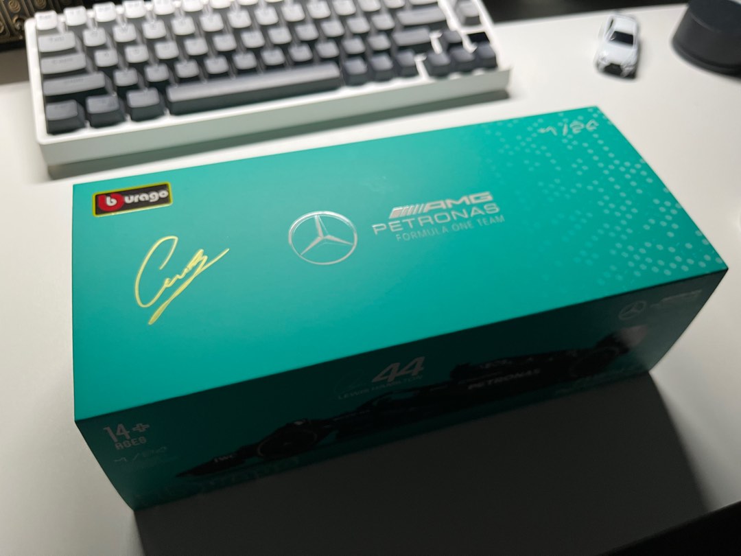 Lewis Hamilton Signed Burago 1:24 W14, Hobbies & Toys, Collectibles ...