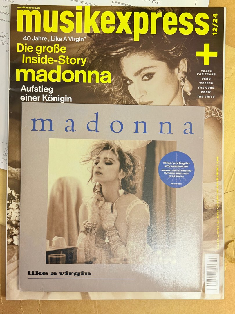 Madonna 40th Anniversary limited edition remastered like a virgin 8 ...