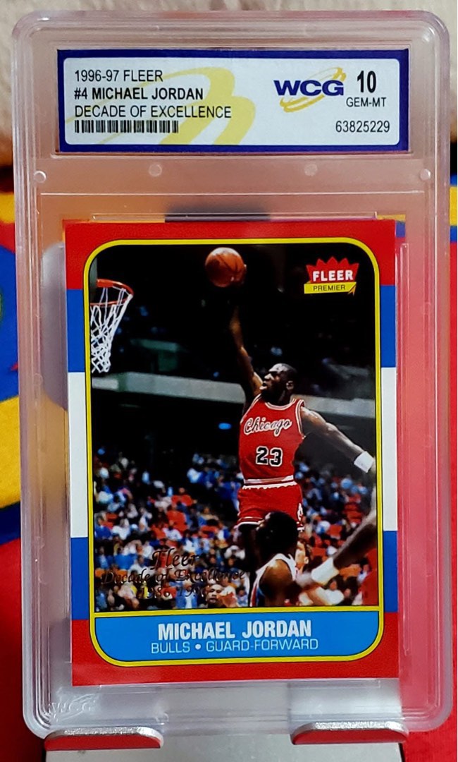 Michael Jordan Fleer RC 96-97 ultra decade of excellence WCG 10, Hobbies & Toys, Toys & Games on ...