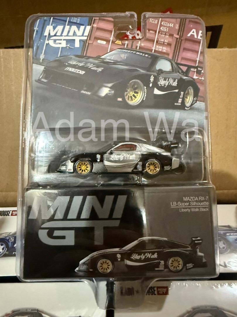 Mini GT (CHASE) MAZDA RX-7 LB-Super Silhouette Liberty Walk Black LHD ...