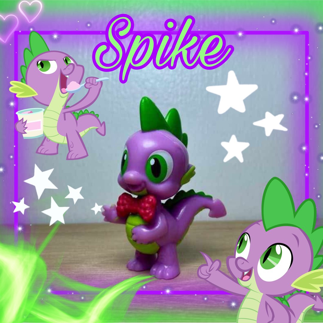 My Little Pony - Spike with Bow, Hobbies & Toys, Toys & Games on Carousell