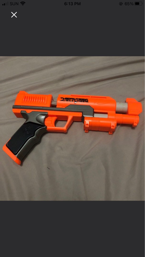 Nerf Gun Stormfire Single Shot Blaster Orange, Hobbies & Toys, Toys ...