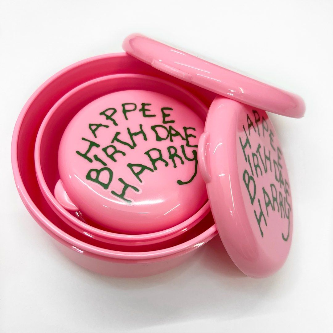 NEW Harry Potter x Miniso 3 Container Set - Pink Happee Birthdae Harry ...