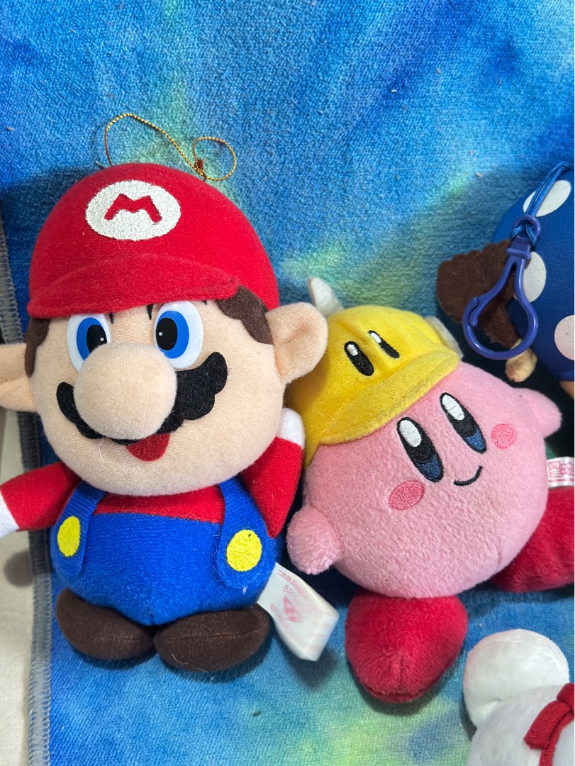 Nintendo Super Mario and Kirby plush toys Keychain Bag charm Phone ...