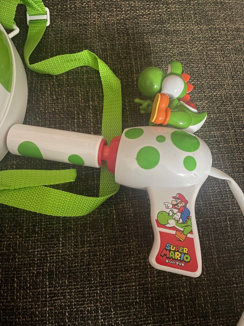 Nintendo Super Mario Yoshi Egg Water Gun with Tank Green Slide Type ...