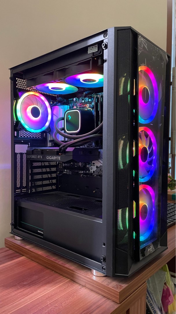 PC GAMING SET RYZEN 7 5700X + RTX 3060 12GB, Elektronik, Komputer ...