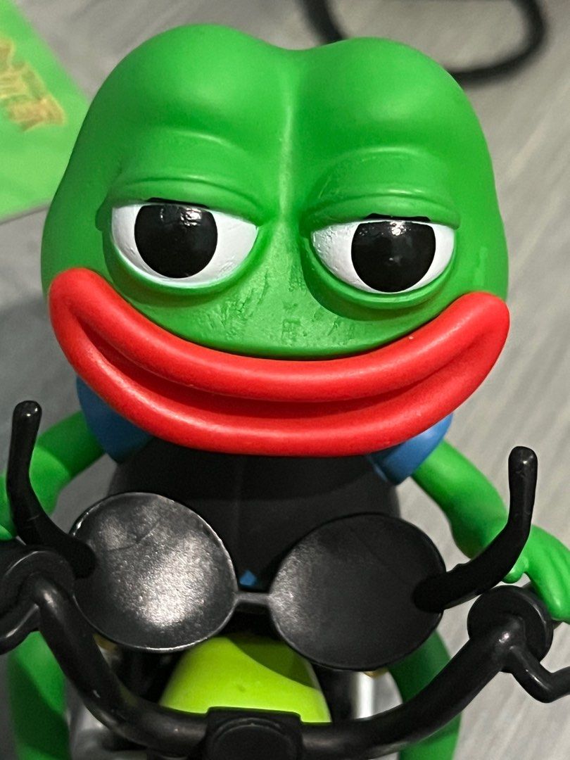 Pepe the sad frog Blind Box Figurine Figure Motorcycle Biker, Hobbies ...