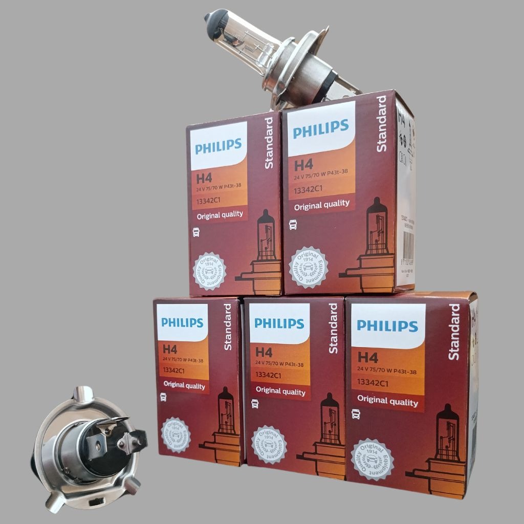 Philips H4 24V 75/70W Halogen Bulb 3200K, Car Accessories, Electronics ...