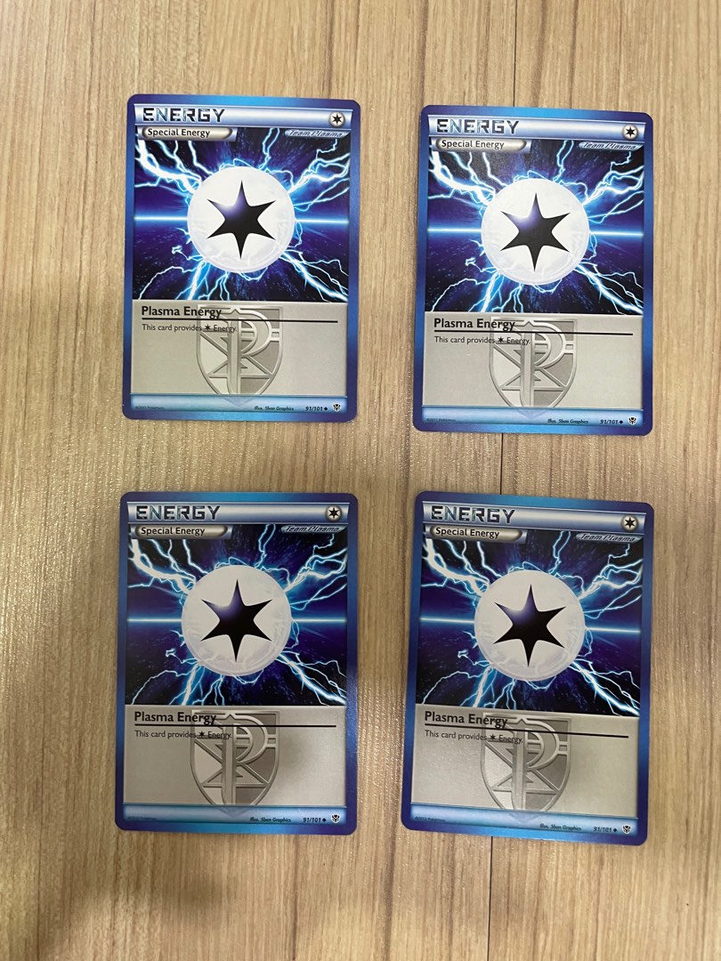 Pokemon Card vintage 2013 Plasma Energy #91/101 lot of 4 pieces non ...