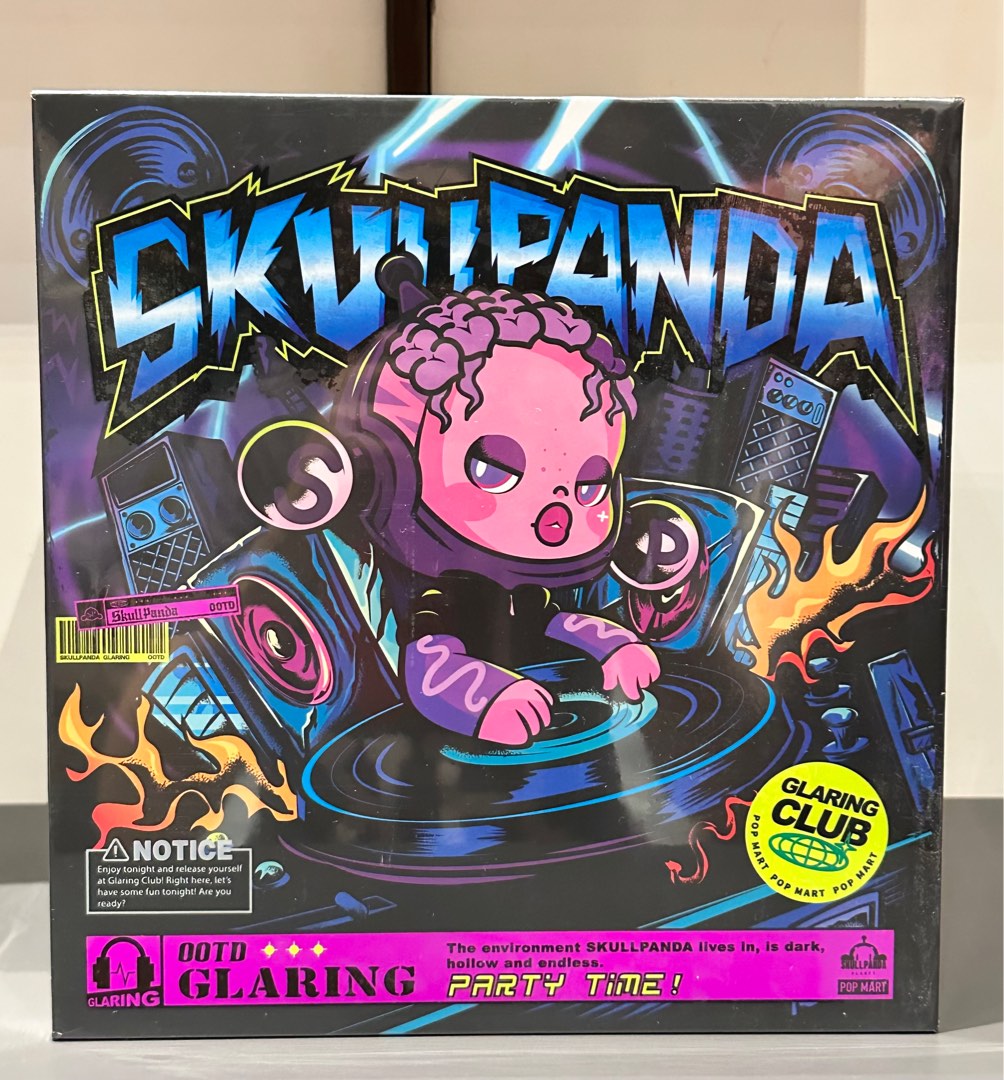 Pop Mart Skullpanda Glaring, Hobbies & Toys, Toys & Games on Carousell