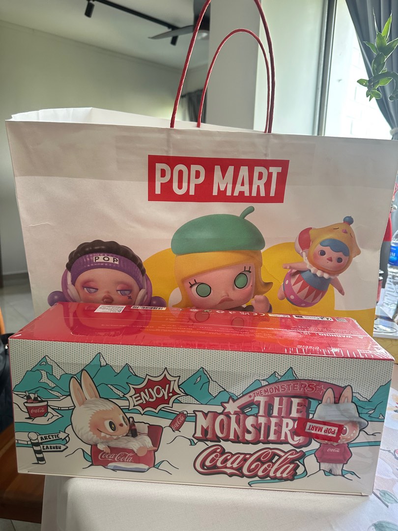 Popmart brand new Labubu coke set, Hobbies & Toys, Toys & Games on ...
