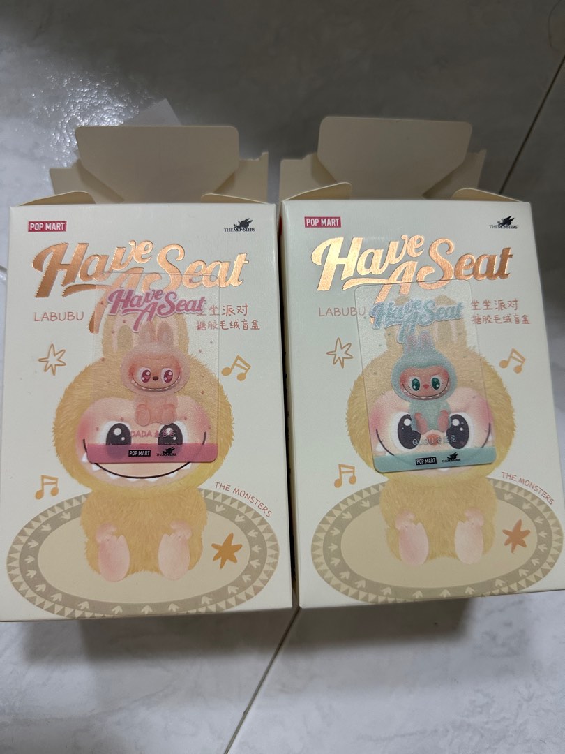 Popmart Labubu V2 Dada, Ququ, Hobbies & Toys, Toys & Games on Carousell