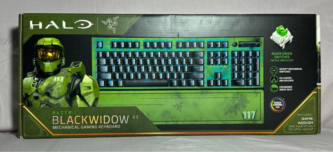 Razer Halo Black Widow V3 Mechanical Gaming Keyboard, Computers & Tech ...