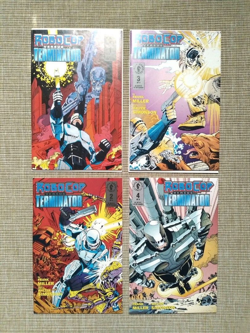 Robocop VS Terminator Comics , Issue 1 to 4 , Frank Miller and Walter ...