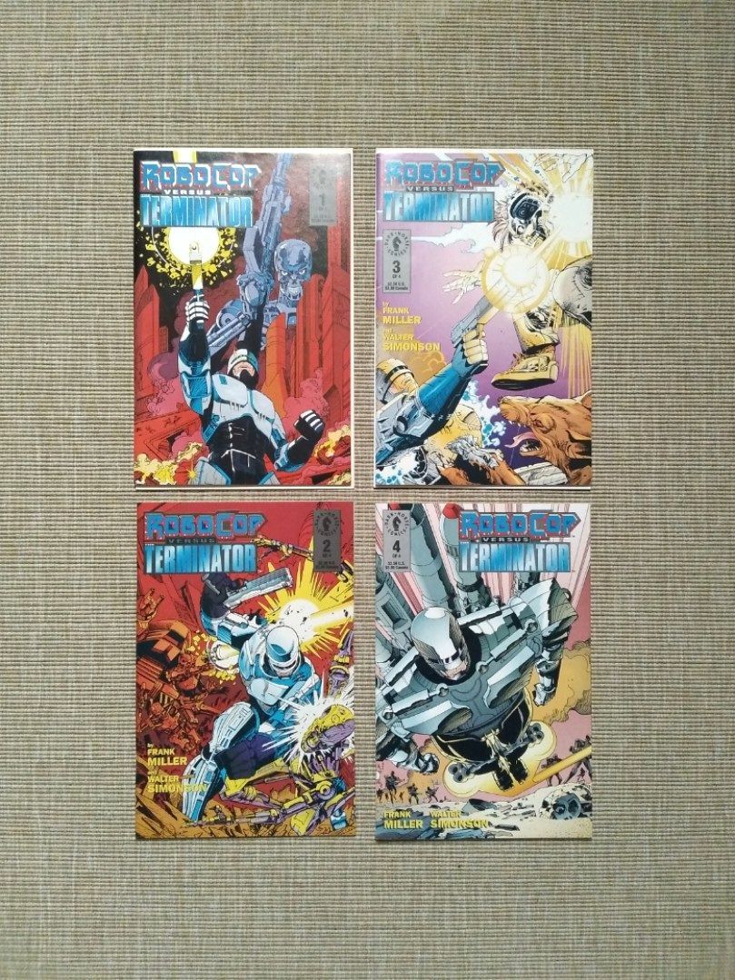 Robocop VS Terminator Comics , Issue 1 to 4 , Frank Miller and Walter ...