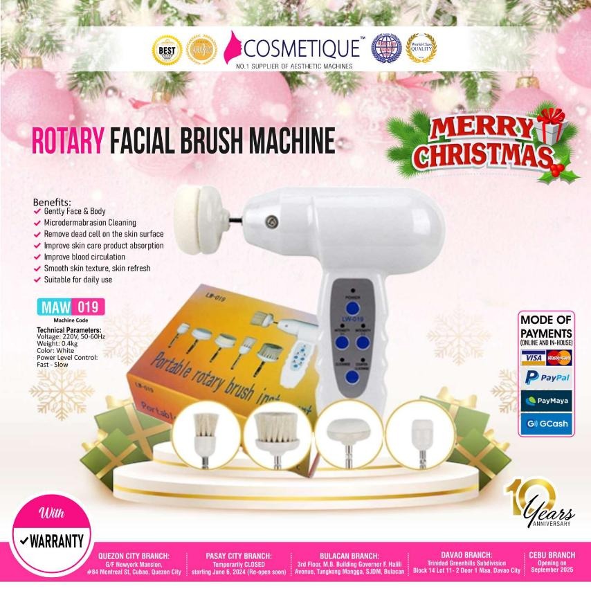 ROTARY FACIAL BRUSH MACHINE [MAW 019], Beauty & Personal Care, Face ...