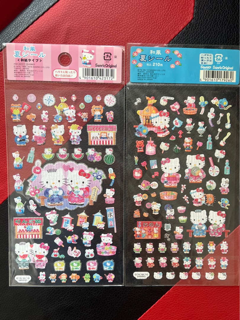 Sanrio Hello Kitty Fireworks Festival Japanese Paper Style Stickers ...