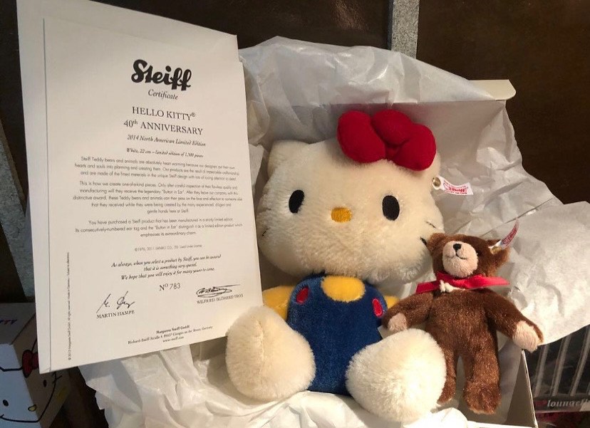 Sanrio Hello Kitty x Steiff p 40th anniversary, Hobbies & Toys, Toys & Games on Carousell