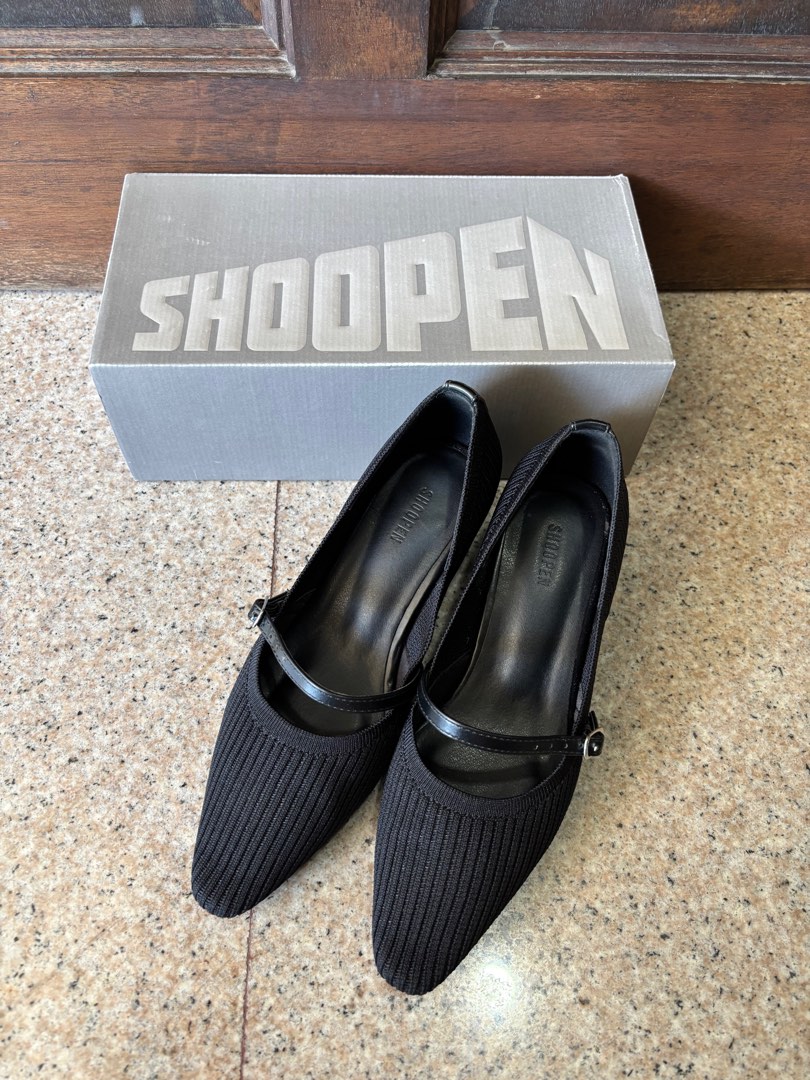 Shoopen black Mary Jane block heels (from Korea), Women's Fashion, Footwear, Heels on Carousell