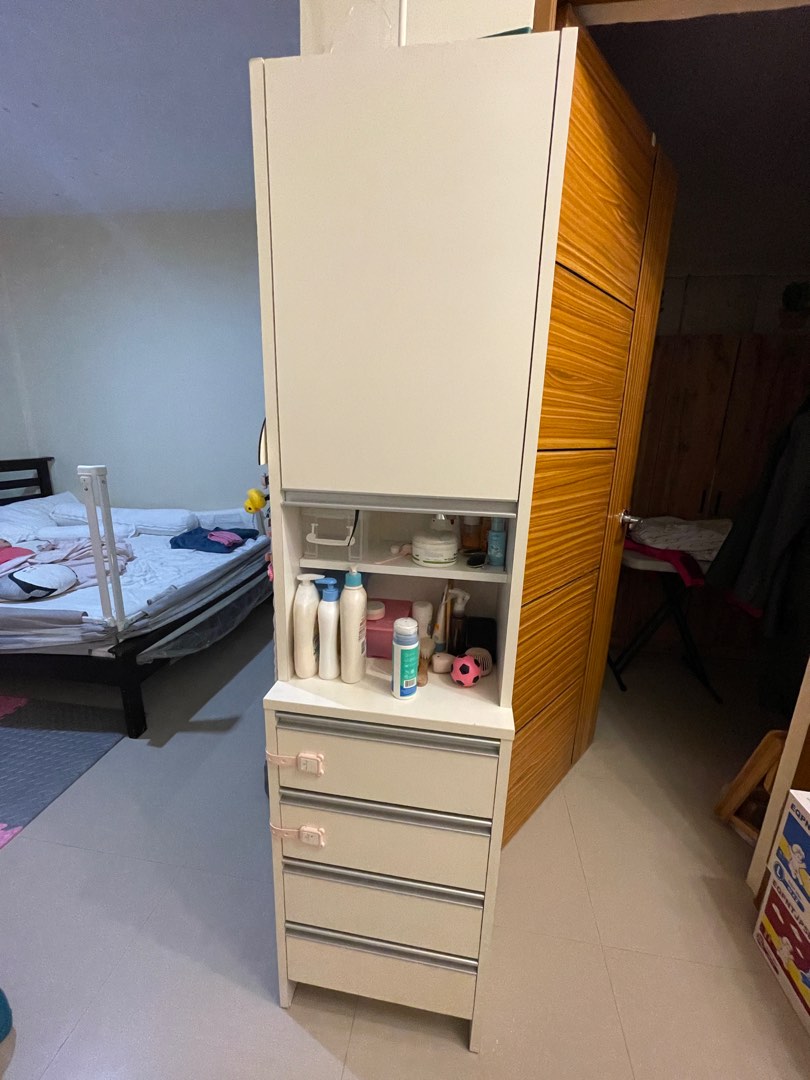 Slim Space Saver Cabinet (adjustable shelves height), Furniture & Home ...