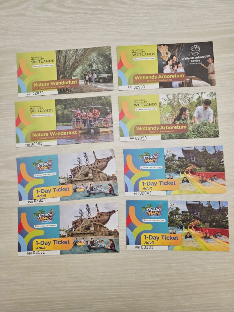 Splash Mania and Paya Indah Discovery Wetlands Ticket for 4 Adults ...