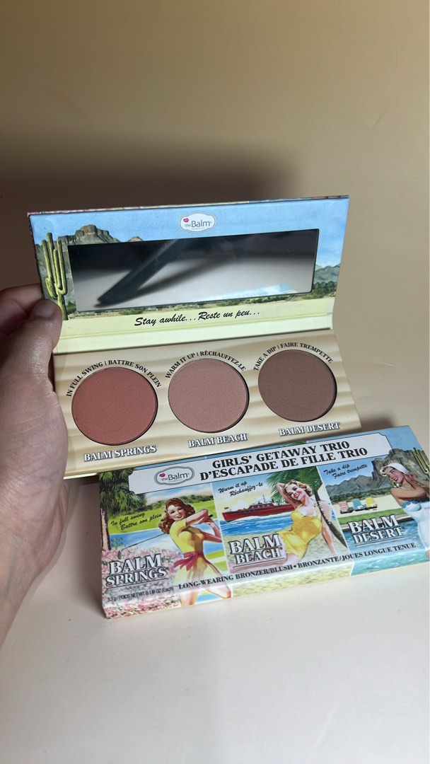 The Balm Girls Getaway Trio Palette, Beauty & Personal Care, Face ...