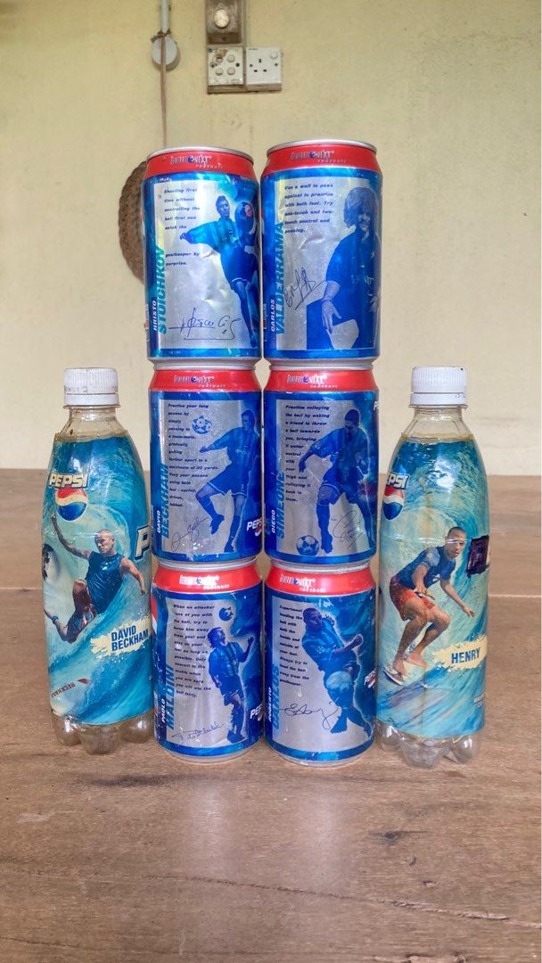 Tin botol air Pepsi bola World Cup 1998, Furniture & Home Living, Home ...