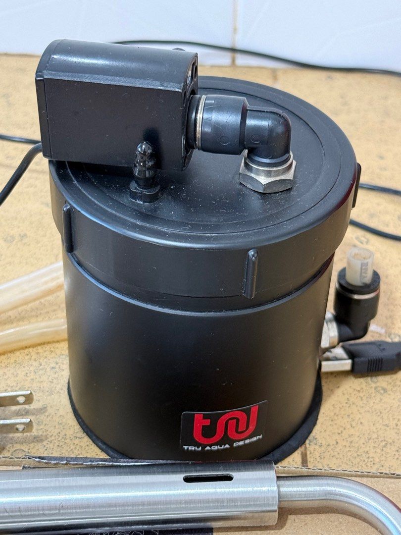 Tru PVC NANO AQUARIUM CANISTER S AND MINI STAINLESS STEEL SKIMMER PIPE ...