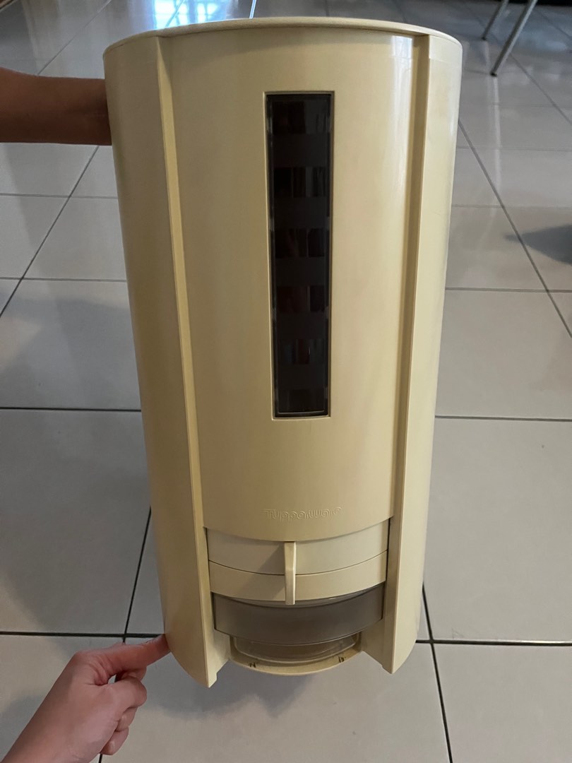 Tupperware rice dispenser (Bekas beras), Furniture & Home Living, Home ...