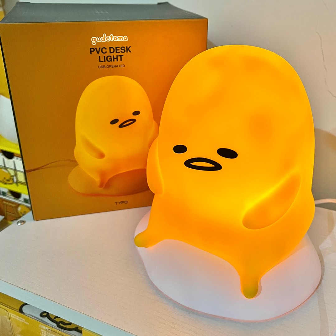 Typo Gudetama PVC Desk Light, Furniture & Home Living, Lighting & Fans ...