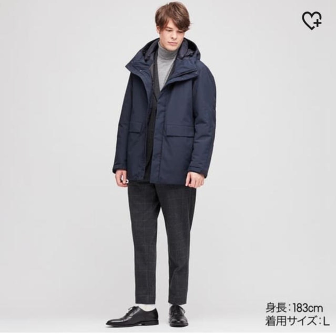UNIQLO HYBRID PUFFTECH Down Parka 3D Bio Warm Padding Duck Down Size ...