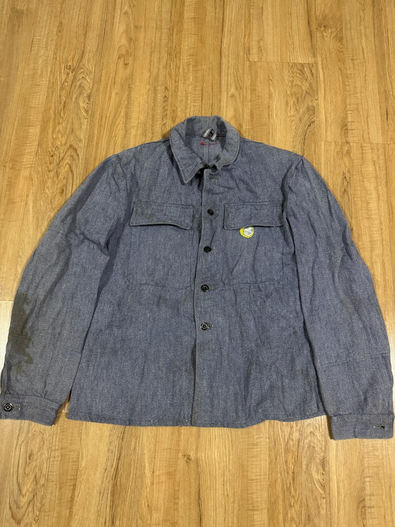 VINTAGE 50’S ARMY DENIM JACKET, Men's Fashion, Coats, Jackets and ...