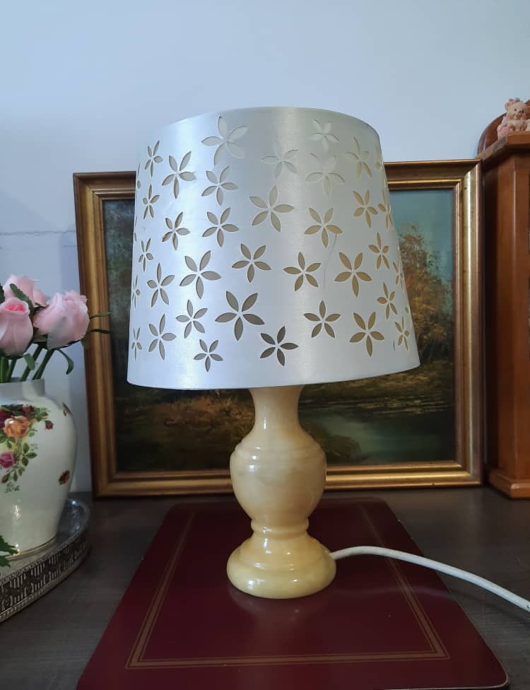 Vintage BHS England Alabaster Table Lamp., Furniture & Home Living ...