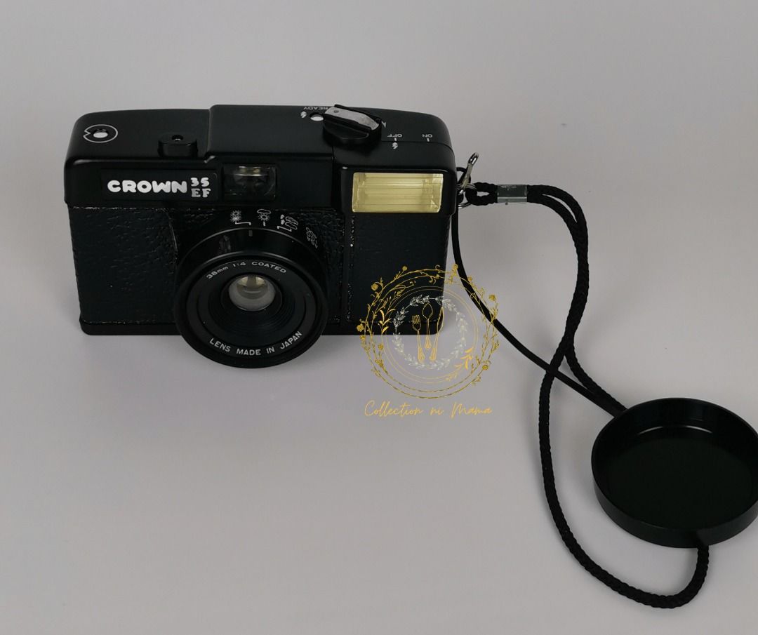 Vintage Crown Camera 35EF with Built In Flash, Photography, Cameras on ...