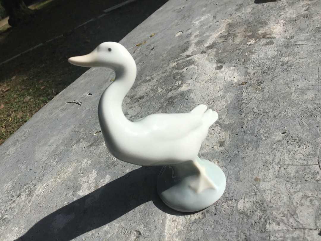Vintage LLADRO Cute Little Duck Uranium Glazed Premium Porcelain Duck ...