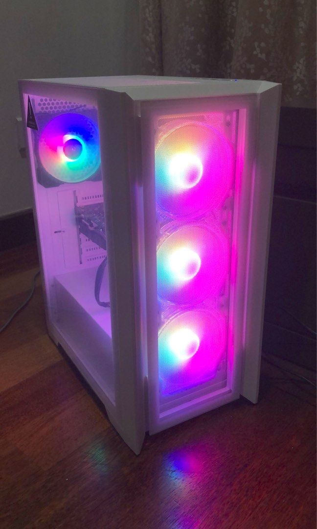 WHITE Gaming PC , Intel i5, 16gb ram, WX2100, RX580, Computers & Tech ...