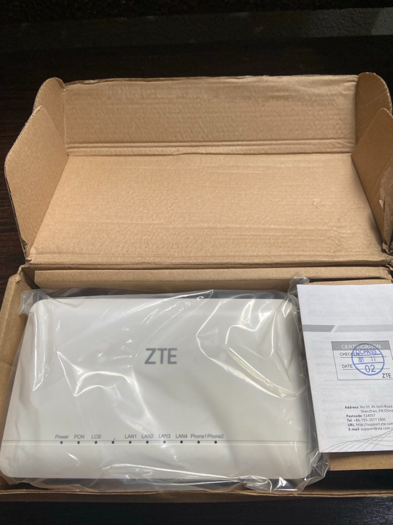 ZTE UNIFI MODEM ZXHN F620 Modem / Router Wireless, Computers & Tech ...