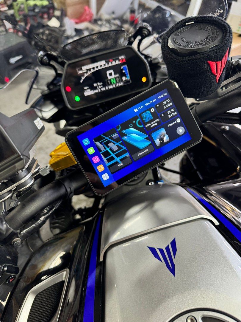 ALIEN RIDER M2S M12S MOTORCYCLE CAMERA CARPLAY WITH TPMS AND BSM ...