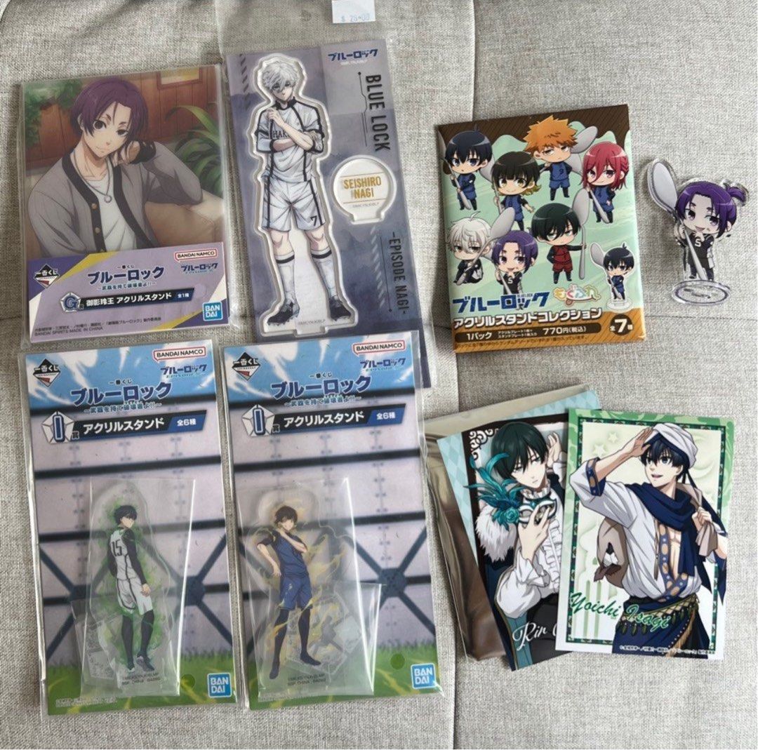 All for $25 blue lock kuji blue lock items nagi reo isagi rin bachira ...