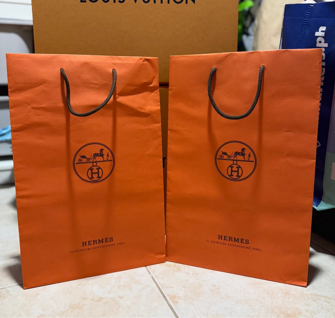 Authentic HERMES Paperbag Medium Size Sold Per Piece! 2pcs Available ...