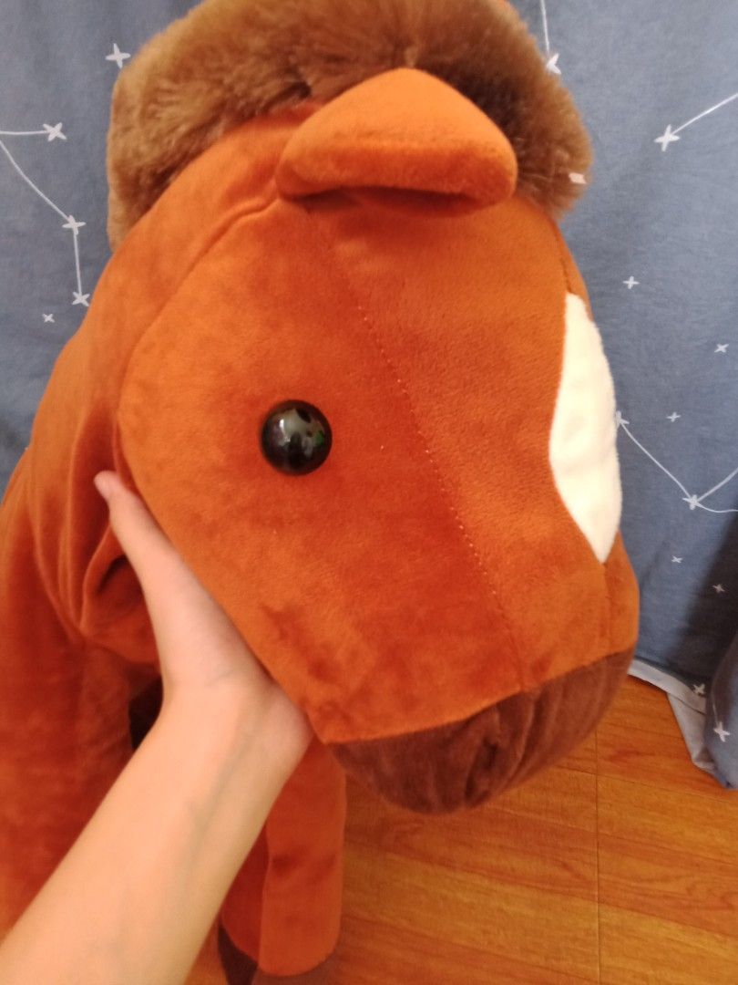 Big AMUFUN Brown Horse Plush (2ft), Hobbies & Toys, Toys & Games on ...