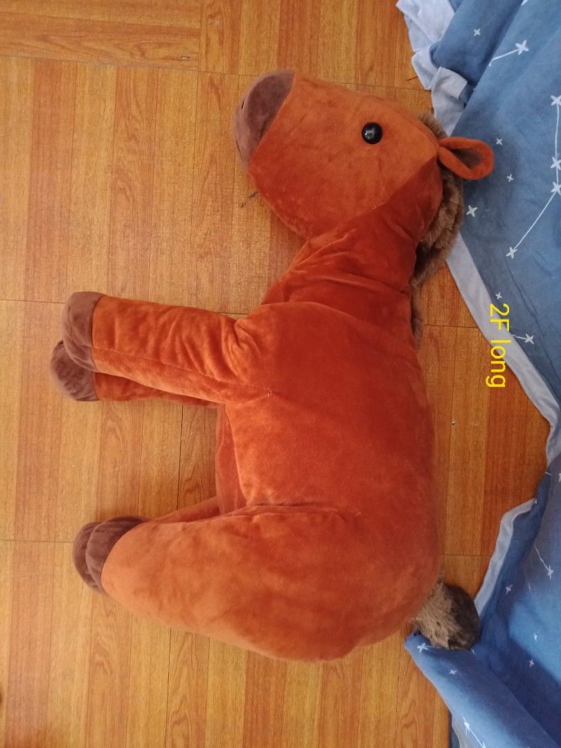 Big AMUFUN Brown Horse Plush (2ft), Hobbies & Toys, Toys & Games on ...