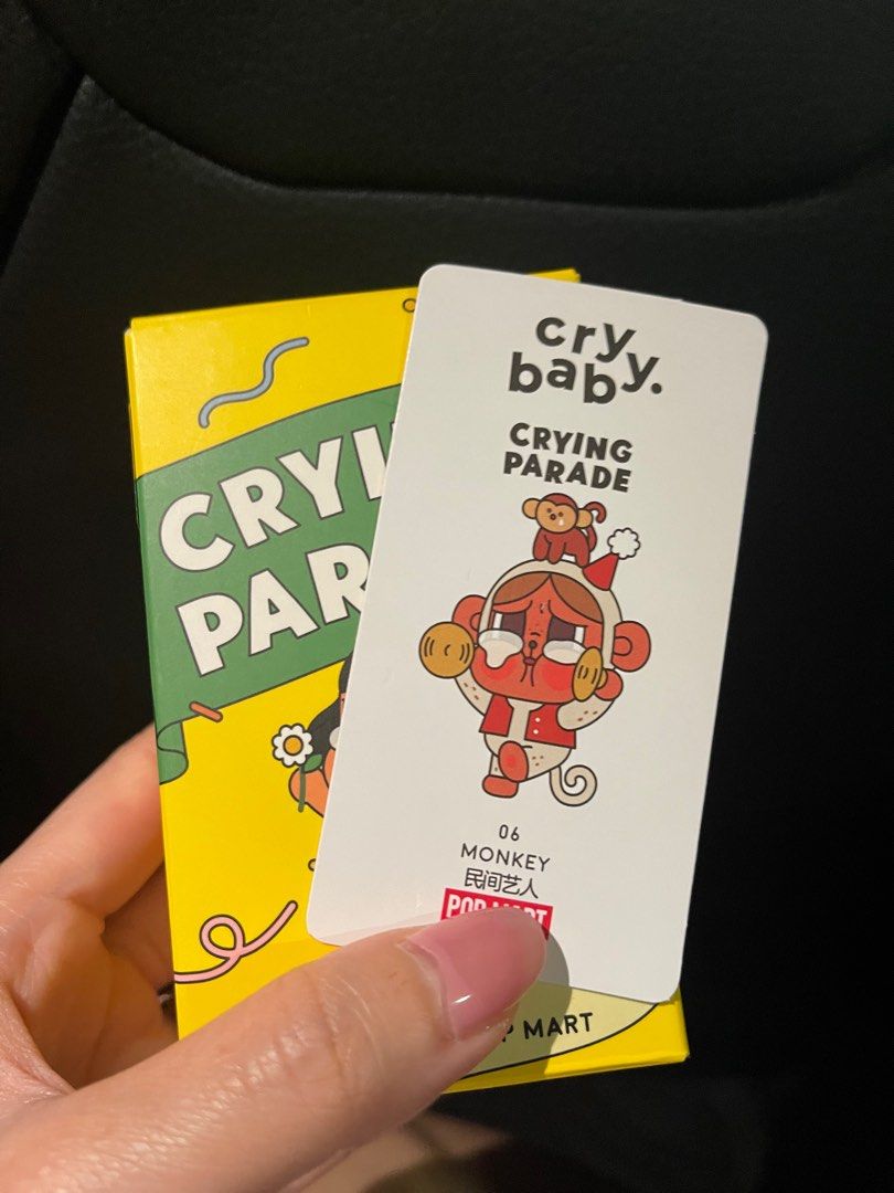 Bnisf crying parade popmart crybaby cry baby pop mart monkey wtt ...
