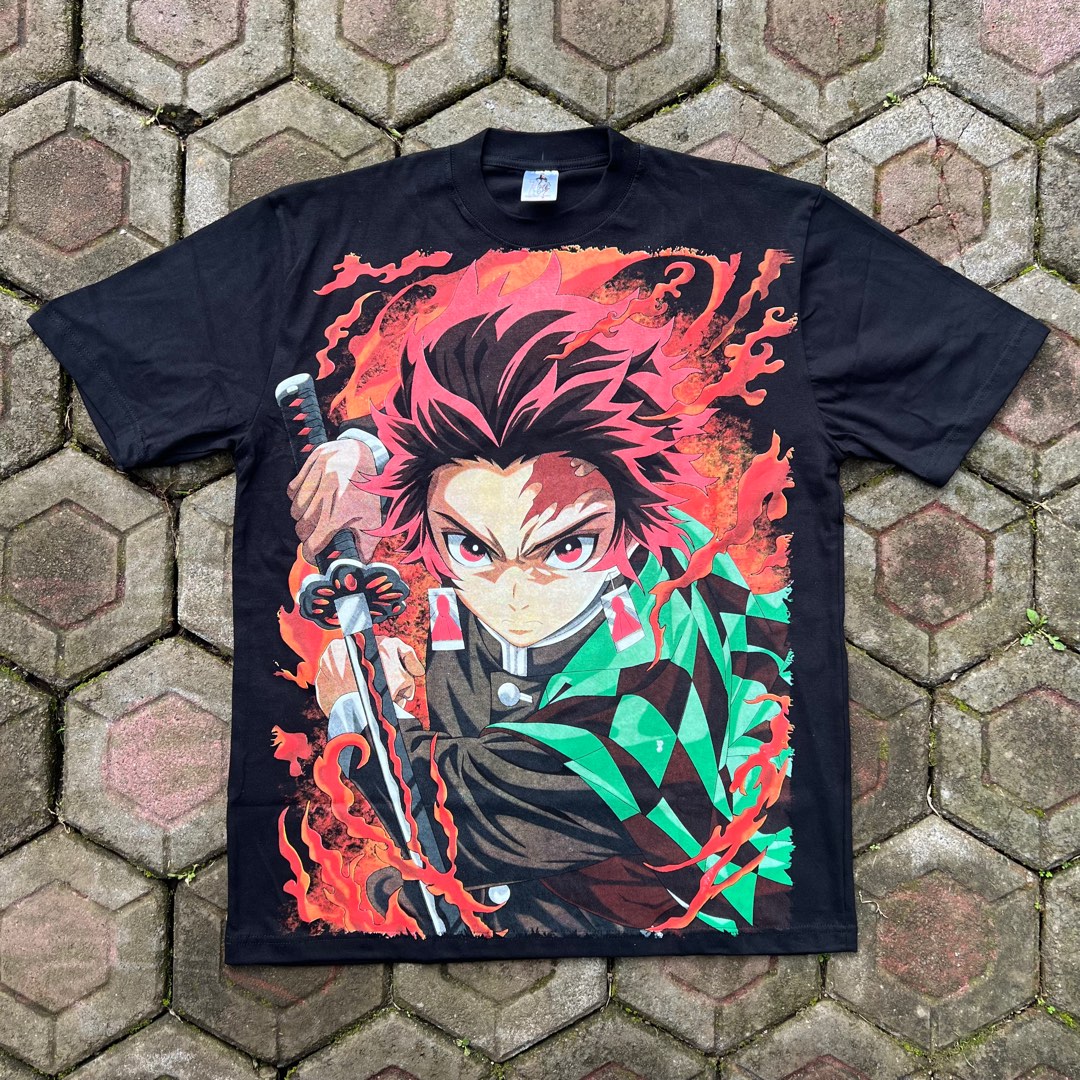 bootleg kimetsu no yaiba demon slayer, Fesyen Pria, Pakaian , Atasan di ...